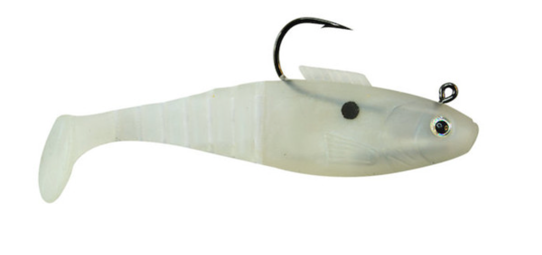 Egret Baits Vudu Shad 5'' 2Pk 3/4Oz White Pearl