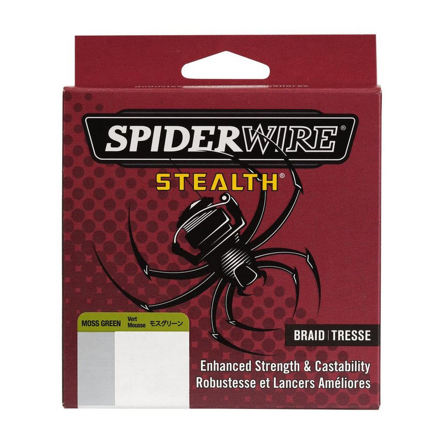 Spiderwire Stealth Braided Superline [125/200/300 Yards, Moss Green/Ye